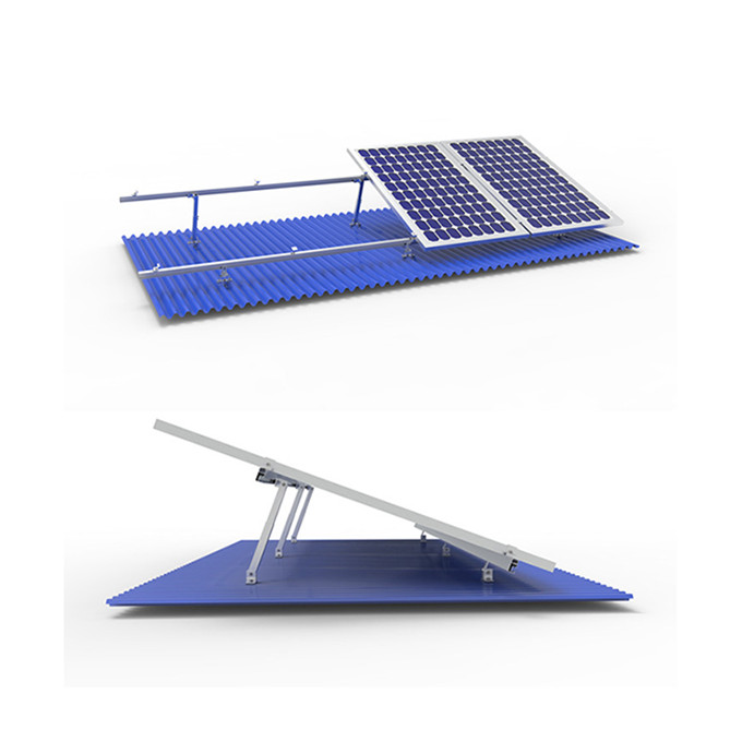 AS Solar Metal Roof Mounting Systems Adjustable Tilt Structure