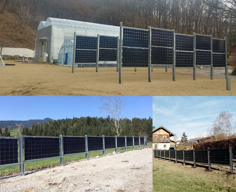 Vertical agrivoltaic system in France - angelssolar