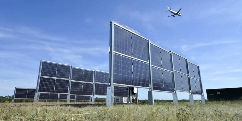 Vertical PV to protect biodiversity at German airport - angelssolar