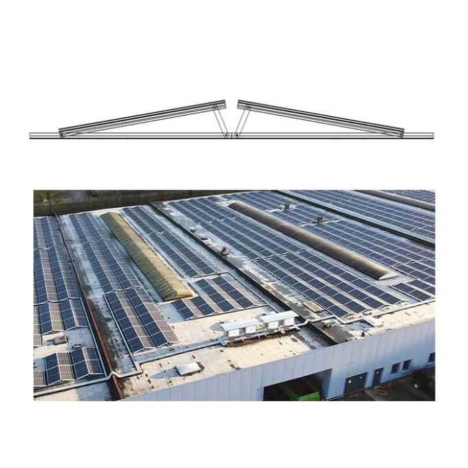 AS East West Solar Flat Roof Mounting System - angelssolar