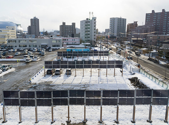 New vertical PV system for parking areas - angelssolar